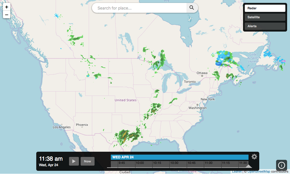 Display a Basic InteractiveMapApp - JavaScript SDK - Xweather
